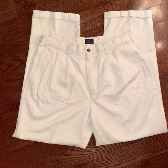 Andrew Fezza | Pants | Andrew Fezza Light Khaki Pleated Cuffed Pant 793 ...